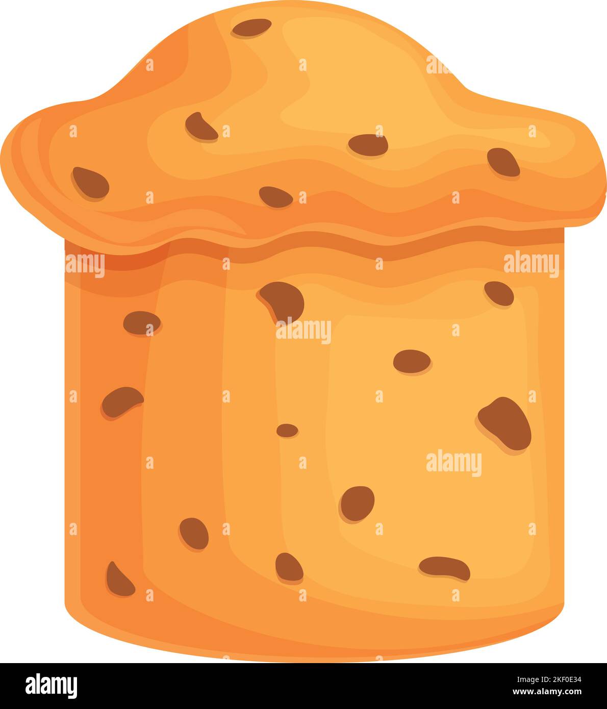 Party panettone icon cartoon vector. Idea food. Spring baked Stock ...