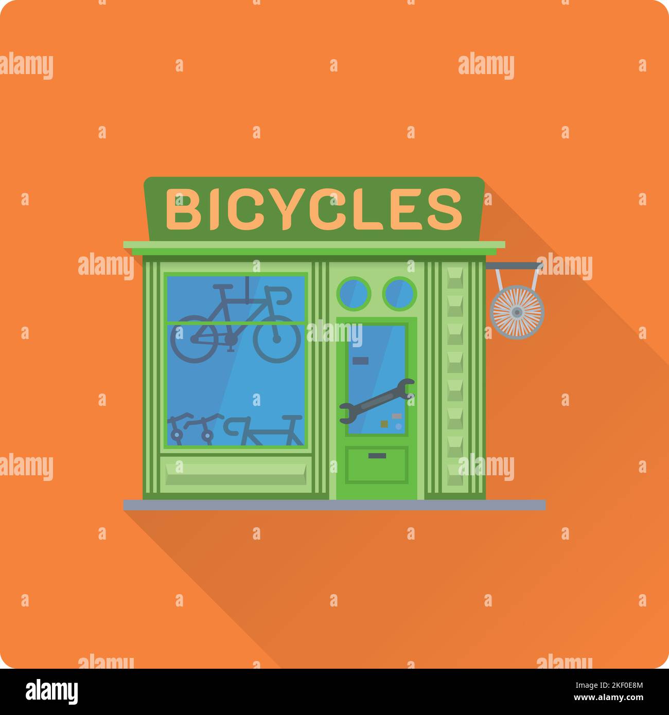 Bicycle store Stock Vector Images - Alamy
