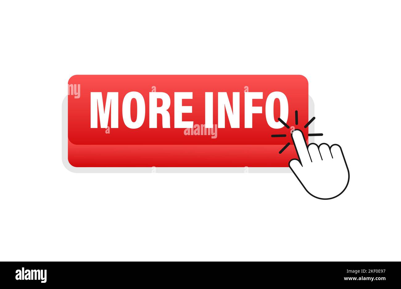 More Info Button with Cursor. Vector stock illustration Stock Vector ...