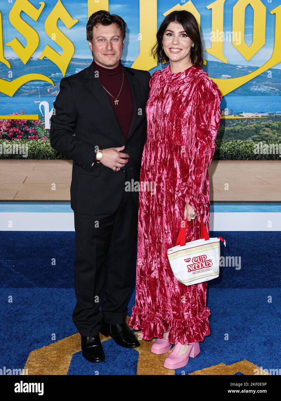 Noah Segan and Alison Bennett arrive at the US Premiere Of Netflix's ...