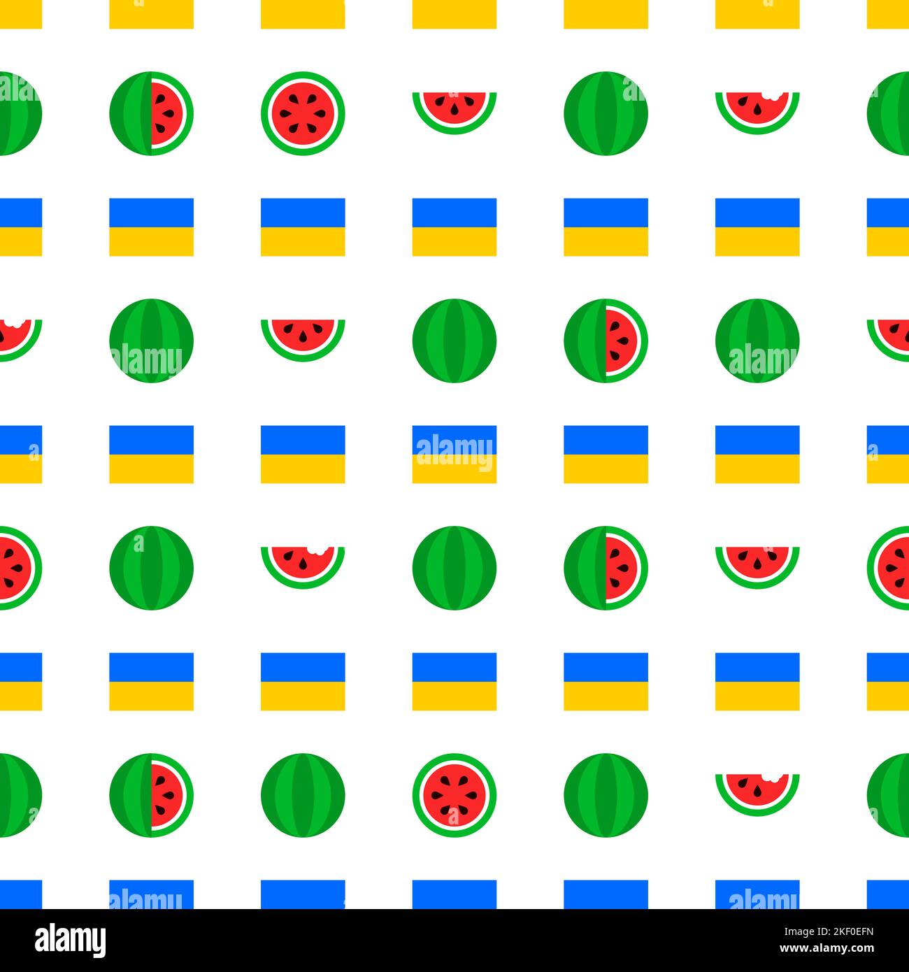 Ukraine Kherson Watermelon Seamless Pattern Stock Vector Image & Art ...