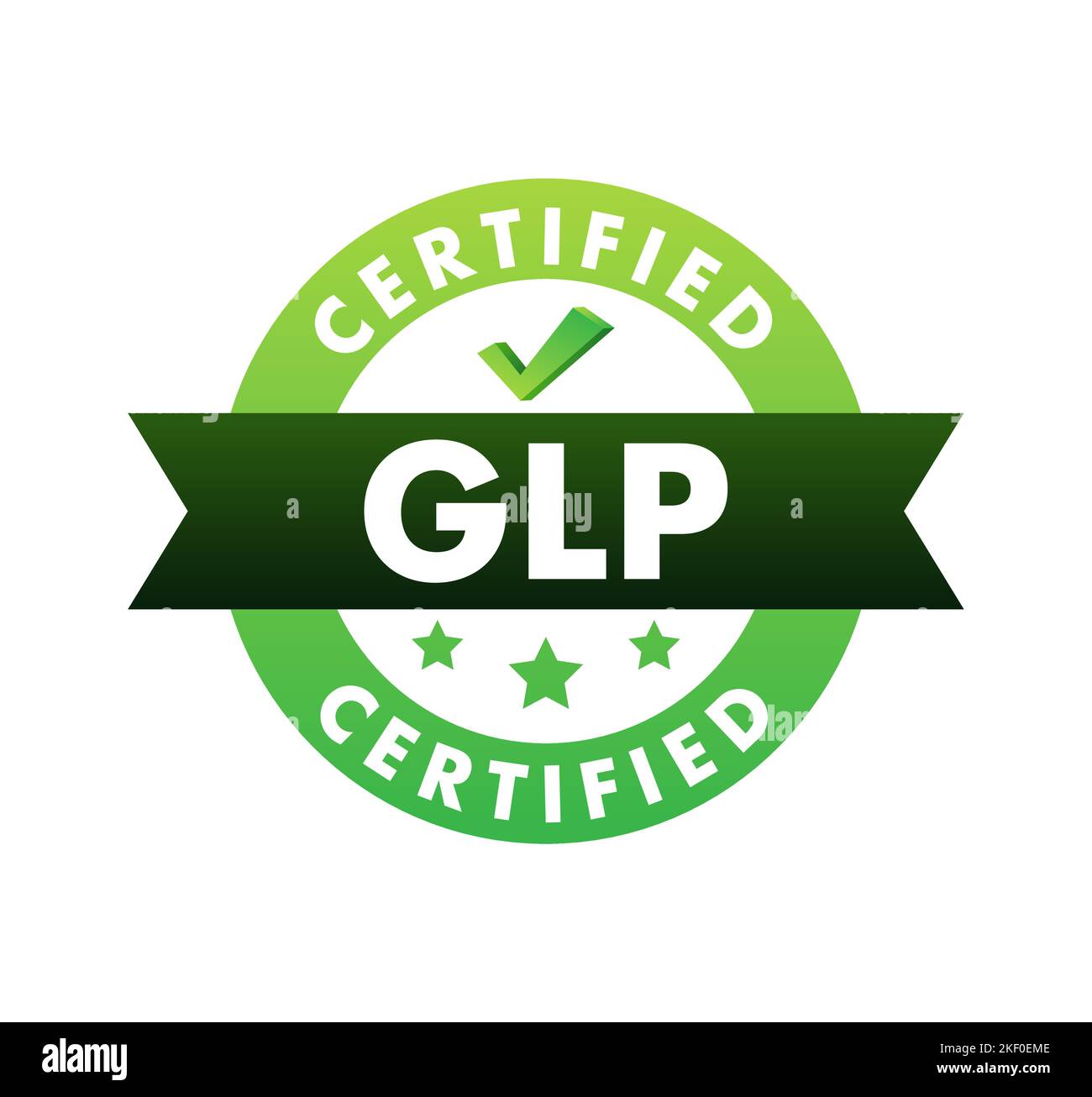 GLP - Good Laboratory Practice certified sign, label. Vector stock ...