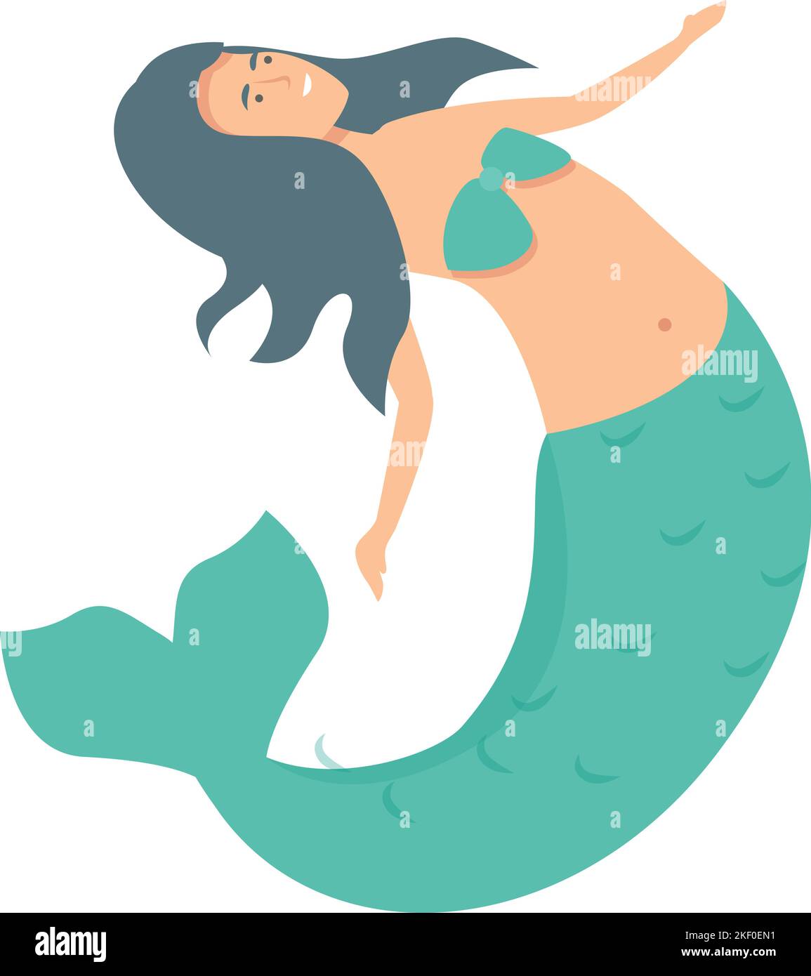 Pearl mermaid icon cartoon vector. Sea girl. Cute ocean Stock Vector ...