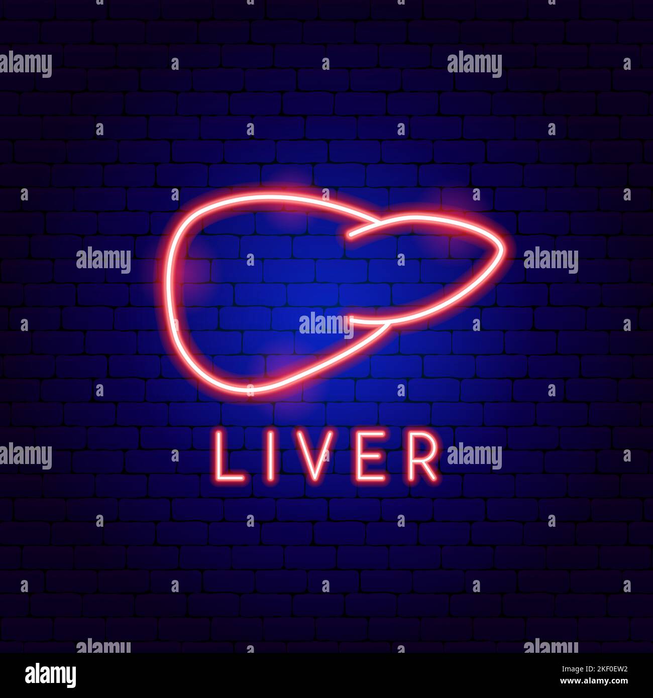 Liver Neon Label Stock Vector Image & Art - Alamy