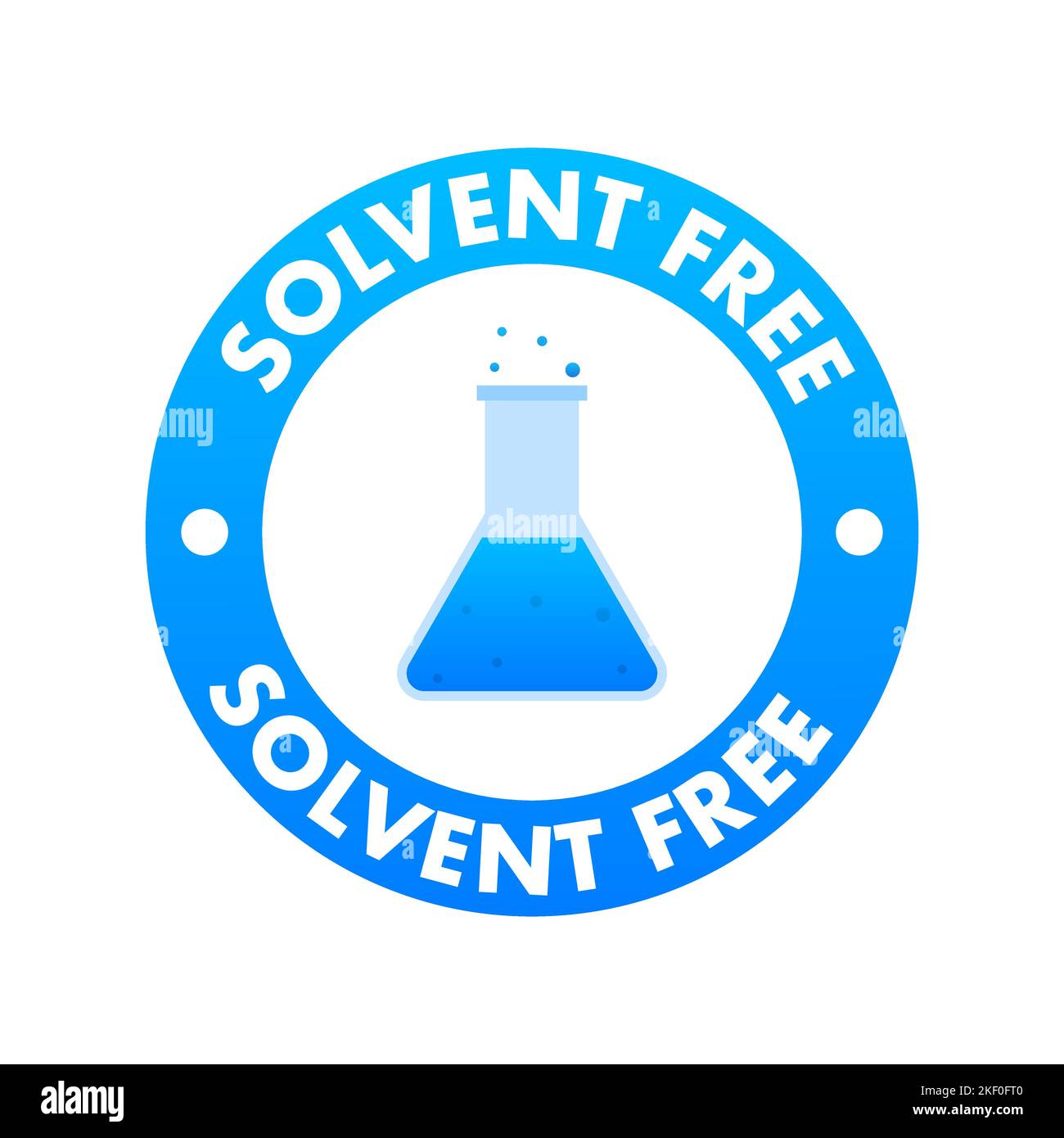 Solvent free product sign, label. Vector stock illustration Stock ...