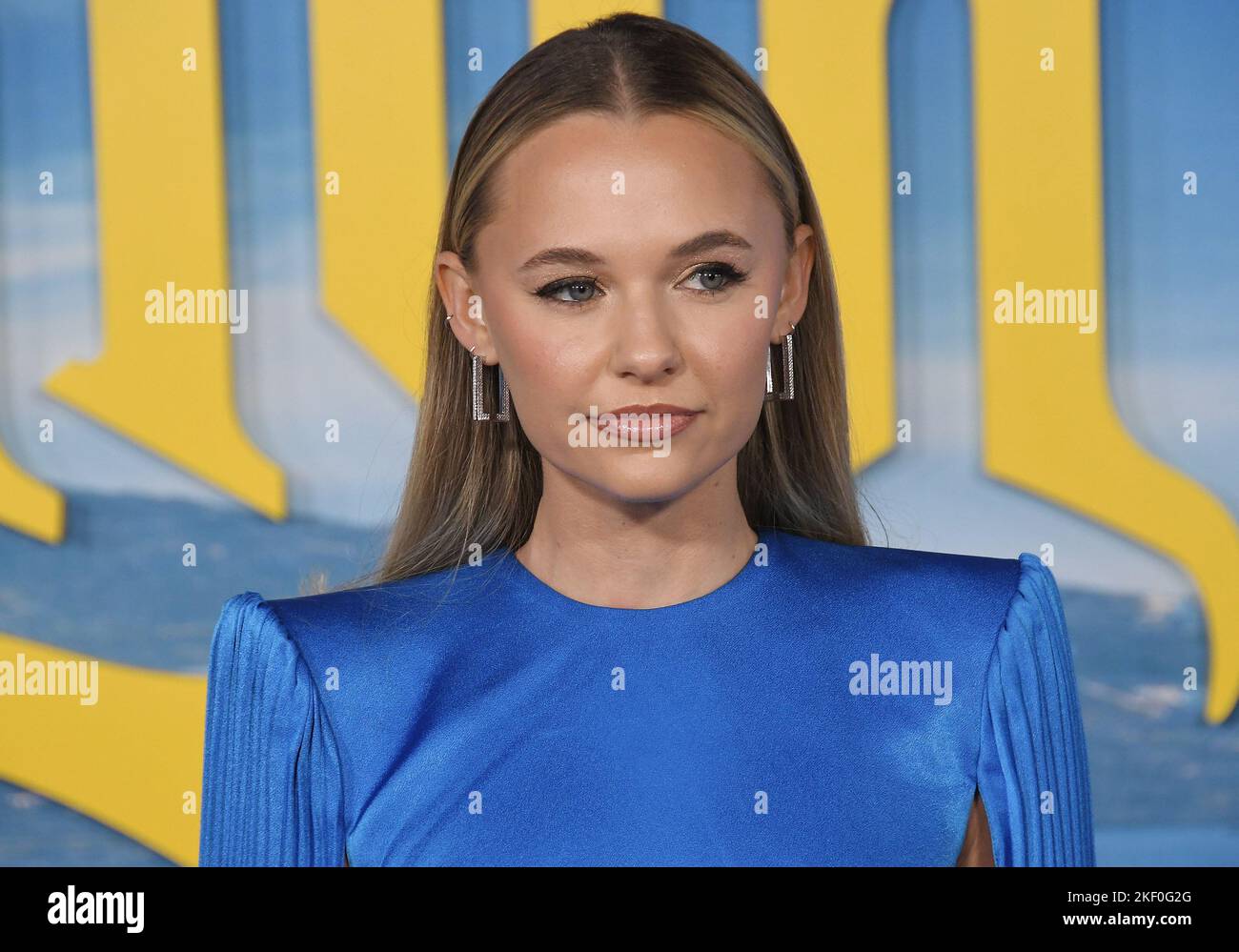 Madison Iseman arrives at the GLASS ONION: A KNIVES OUT MYSTERY ...