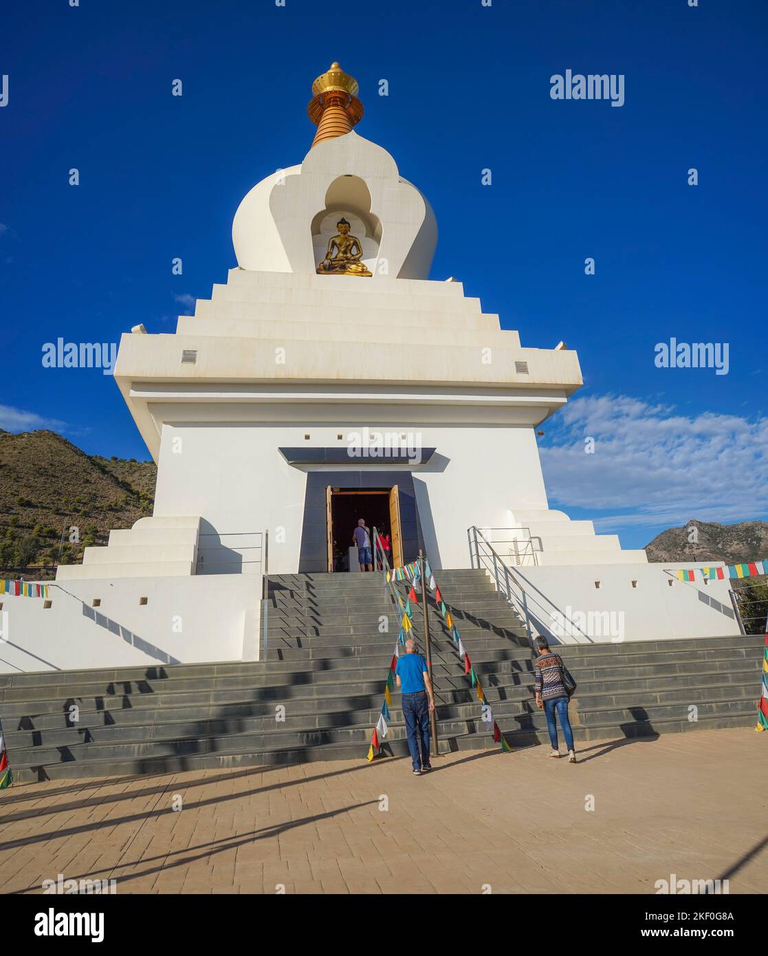 Buddhist temple, monument for peace, Enlightenment Stupa, temple in ...