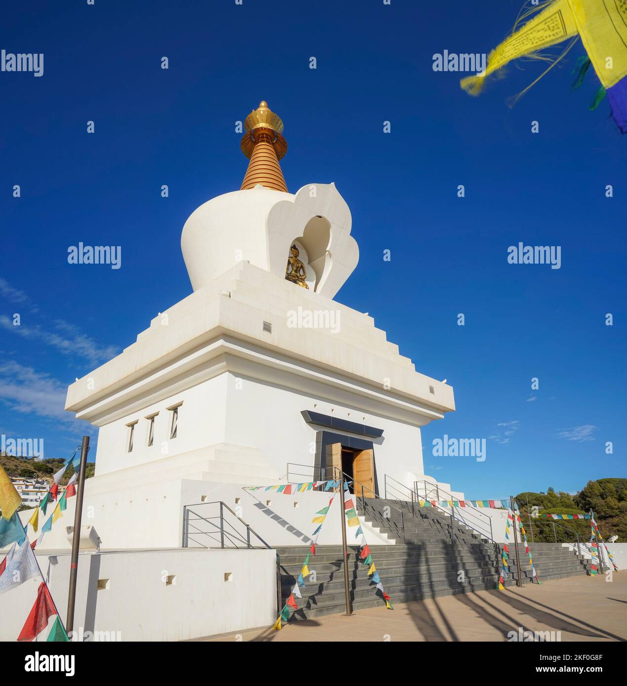 Buddhist temple, monument for peace, Enlightenment Stupa, temple in ...