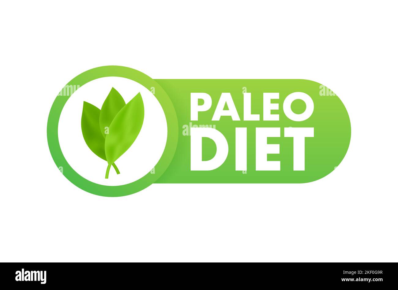 Paleo diet sign, label. Diet menu. Clean Eating Concept. Vector stock ...