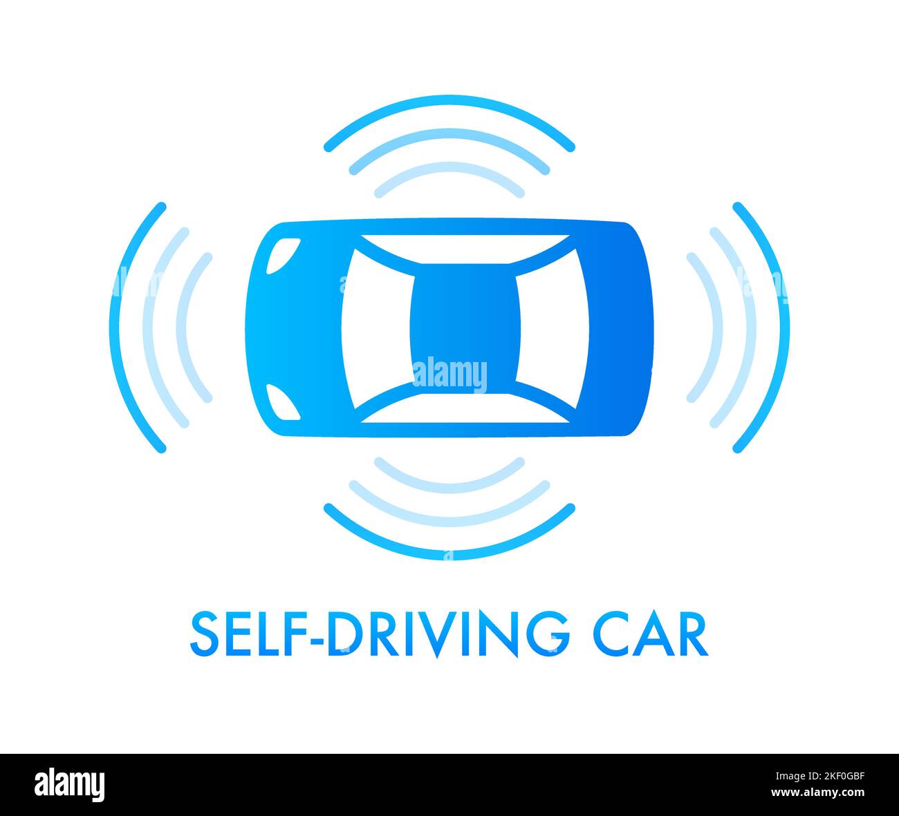 Autonomous self-driving car, driverless car. Vector stock illustration ... Autonomous self-driving car, driverless car. Vector stock illustration ...