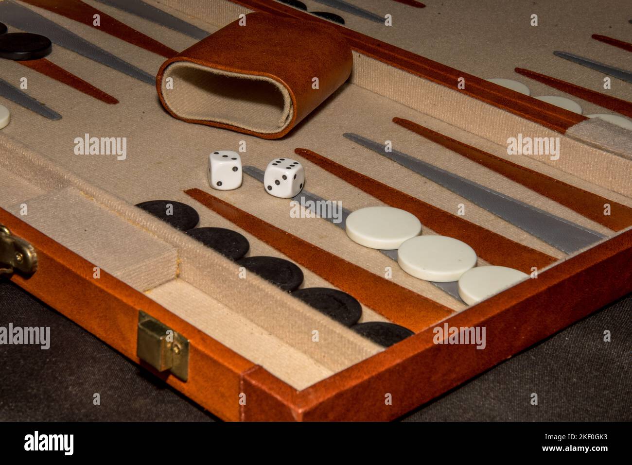 Den Helder, Netherlands. November 2022. The traditional backgammon ...