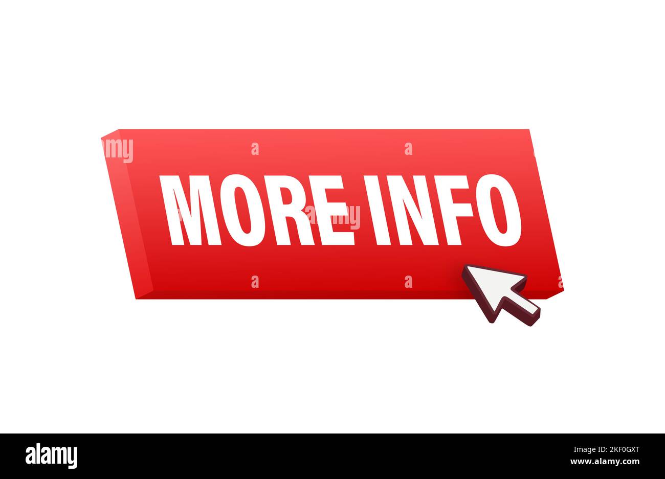 More Info Button with Cursor. Vector stock illustration Stock Vector Image & Art - Alamy