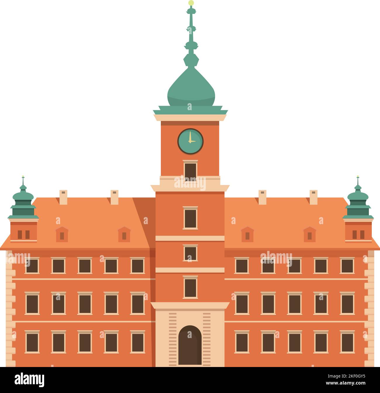 Old polish building icon cartoon vector. Poland tourism. Country ...