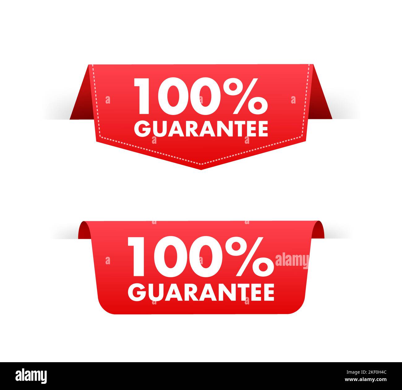 100 guarantee sign, label. Guaranteed tags. Vector stock illustration ...