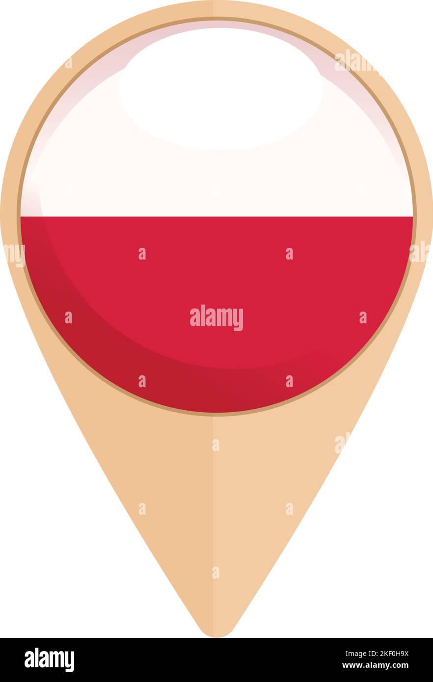 Poland location icon cartoon vector. Travel culture. Tourism country ...