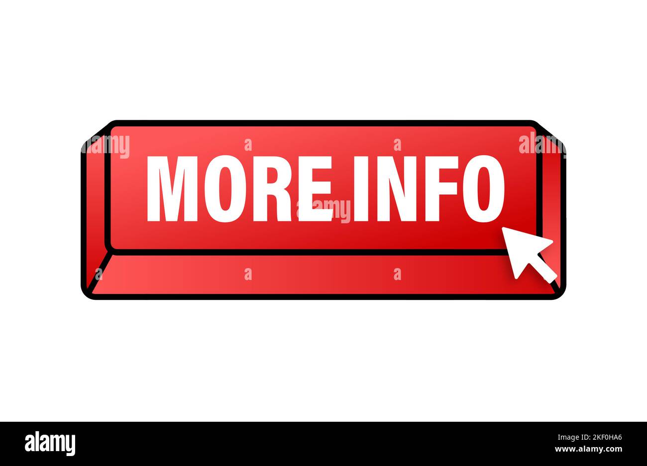 More Info Button with Cursor. Vector stock illustration Stock Vector Image & Art - Alamy