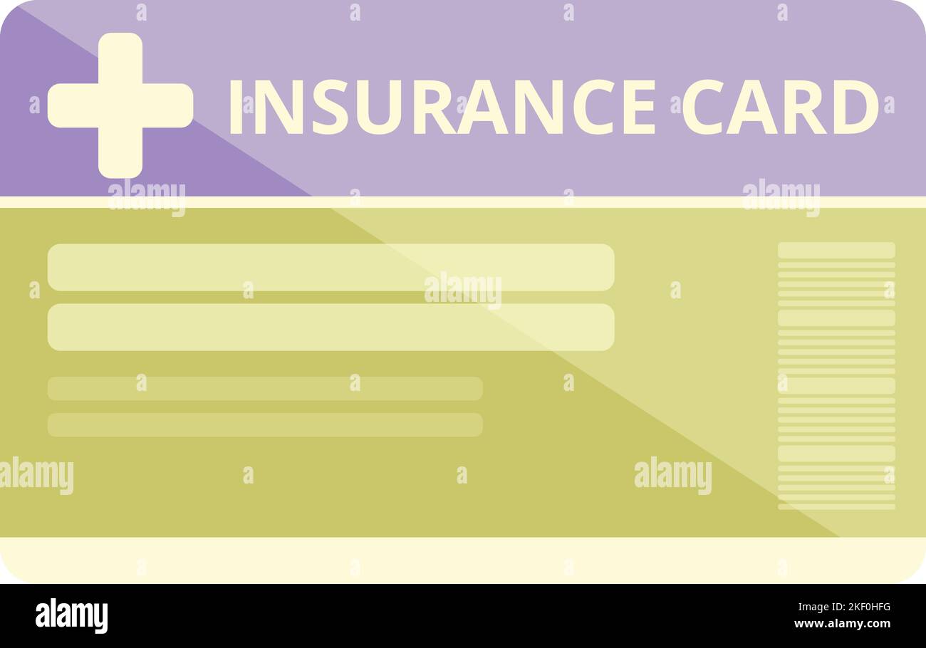 Medical card icon cartoon vector. Helath insurance. Patient card Stock ...