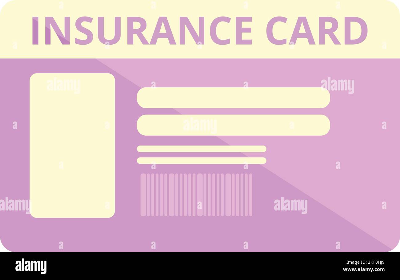 Doctor insurance card icon cartoon vector. Medical health. Life medical ...
