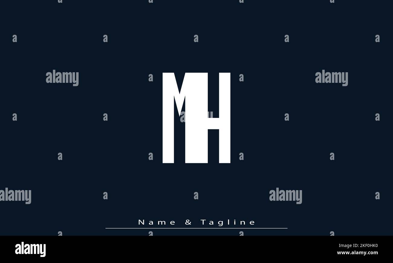 Alphabet letters Initials Monogram logo ZH , HZ Stock Vector Image ...