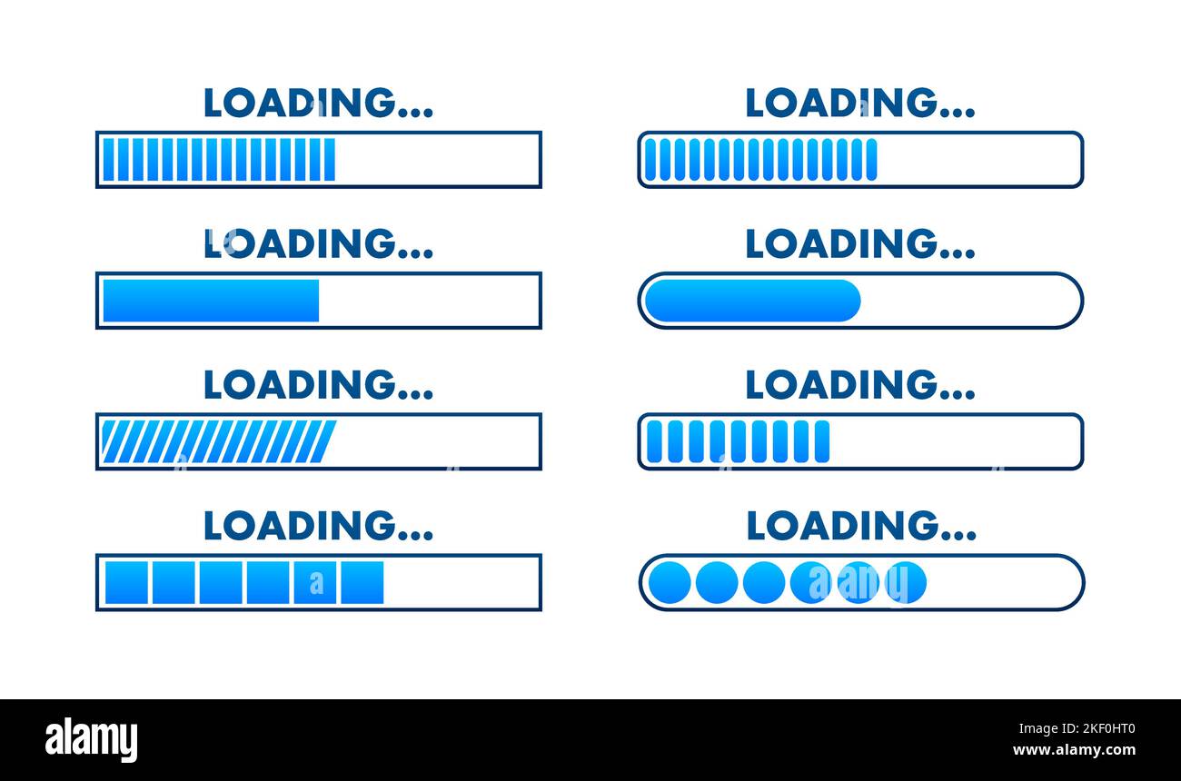 loading bar progress icon. System software update. Vector stock illustration Stock Vector Image ...
