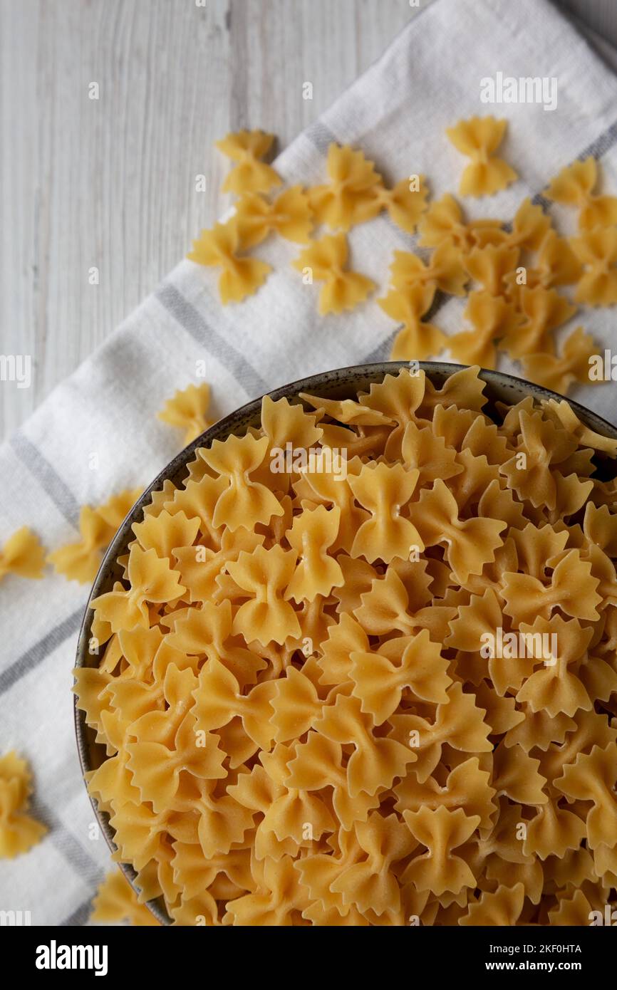 Dry Italian Mini Farfalle Pasta Ready to Cook Stock Photo - Alamy