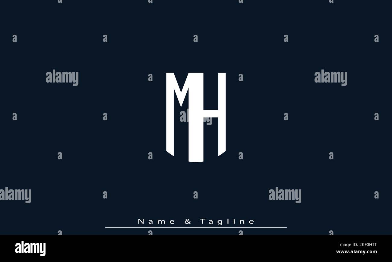 Alphabet letters Initials Monogram logo ZH , HZ Stock Vector Image ...