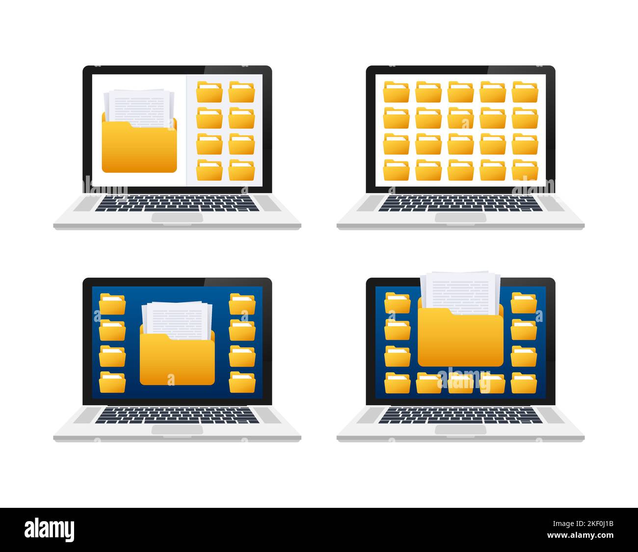 File organization. Archive Managing. Data filing. Vector stock ...
