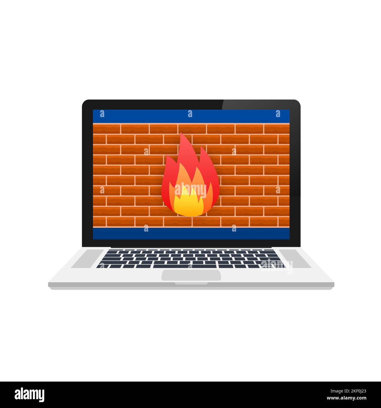 Firewall icon. Internet security. Vector stock illustration Stock ...