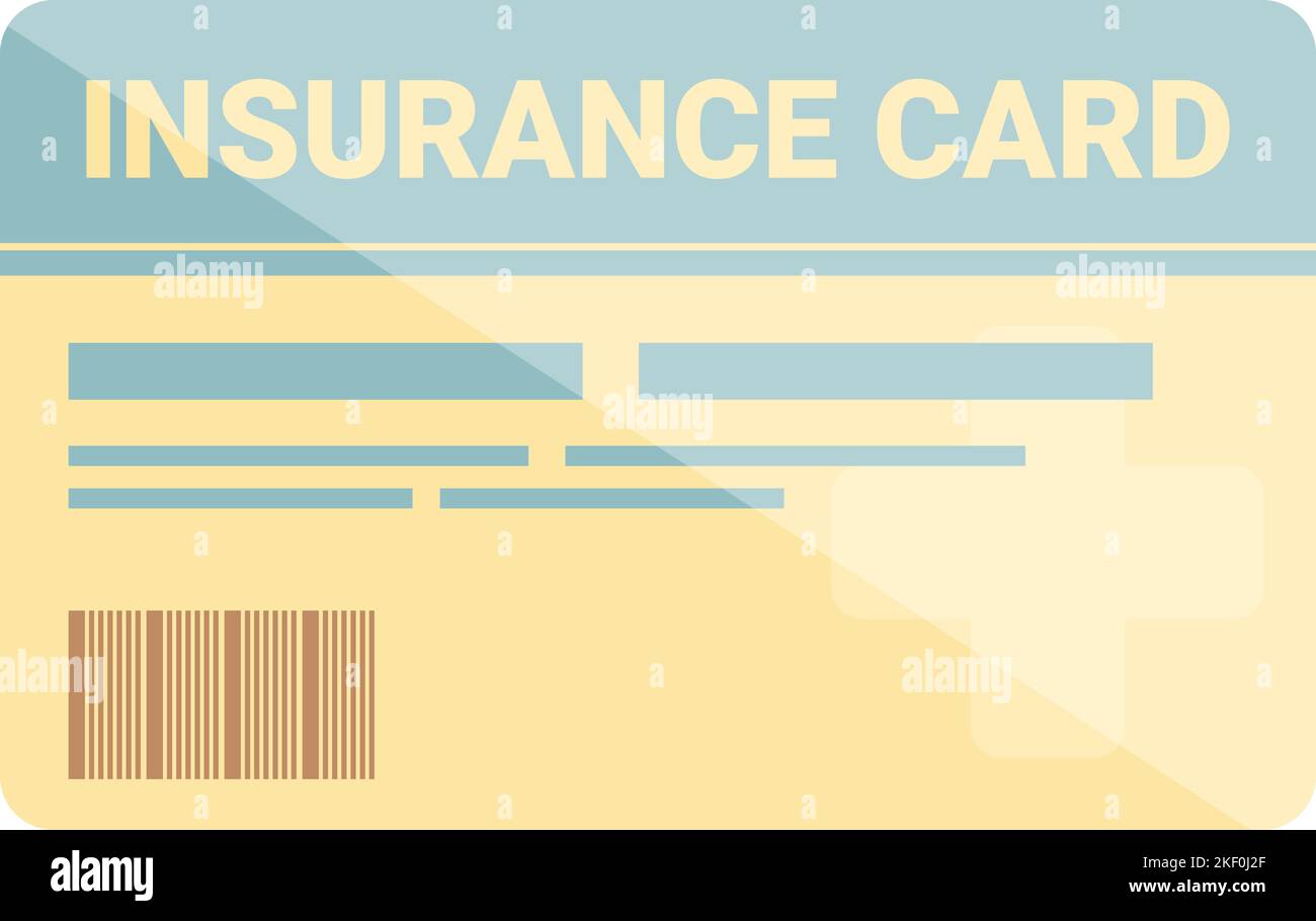 Insurance card design icon cartoon vector. Medical health. Report ...