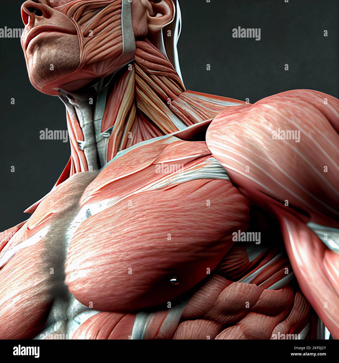 Muscle Anatomy of a human illustration Stock Photo - Alamy