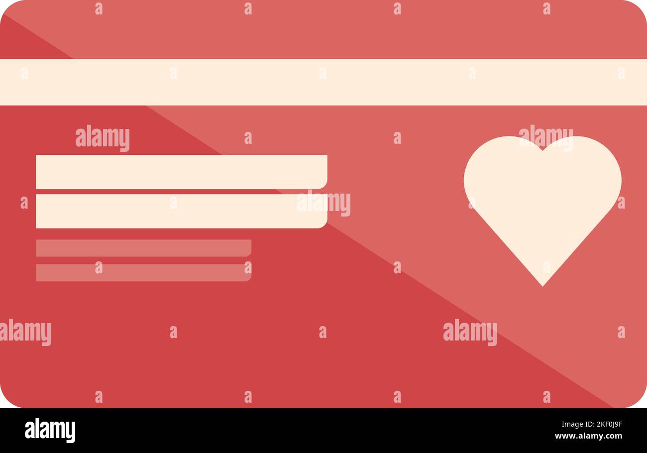 Red patient card icon cartoon vector. Medical health. Insurance life ...