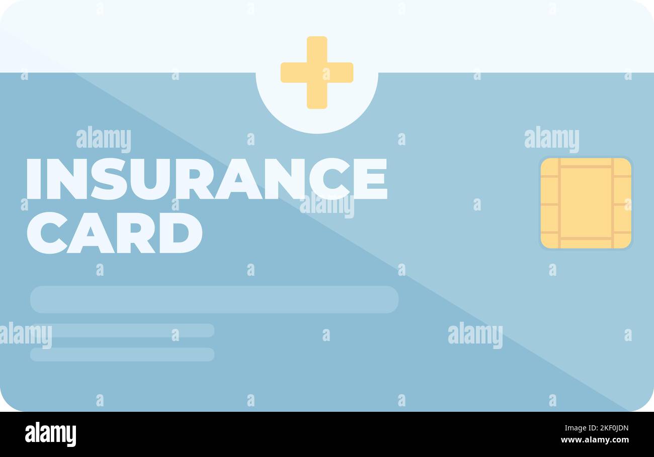 Check insurance card icon cartoon vector. Medical health. Hospital ...