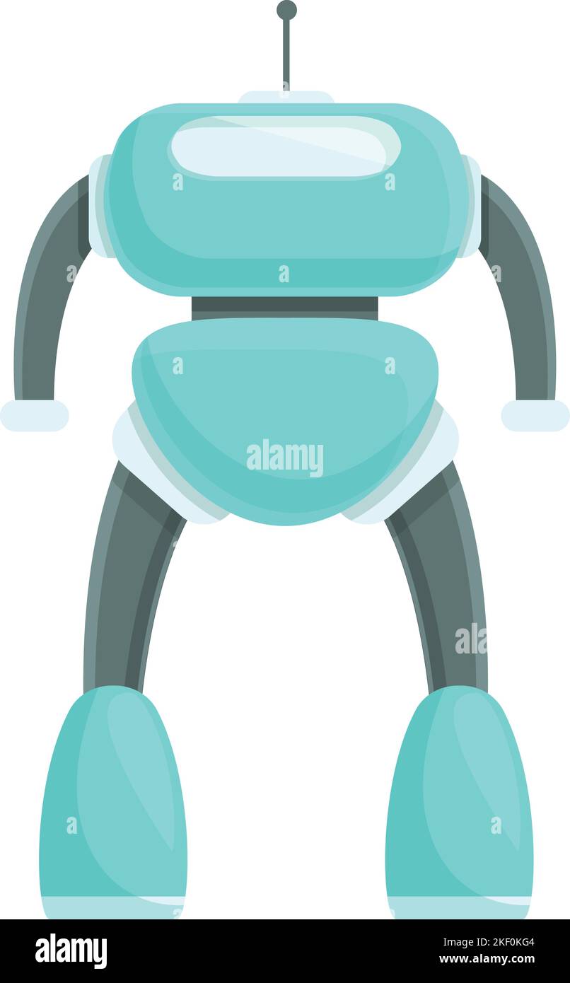 Futuristic robot icon cartoon vector. Kid education. Program project ...
