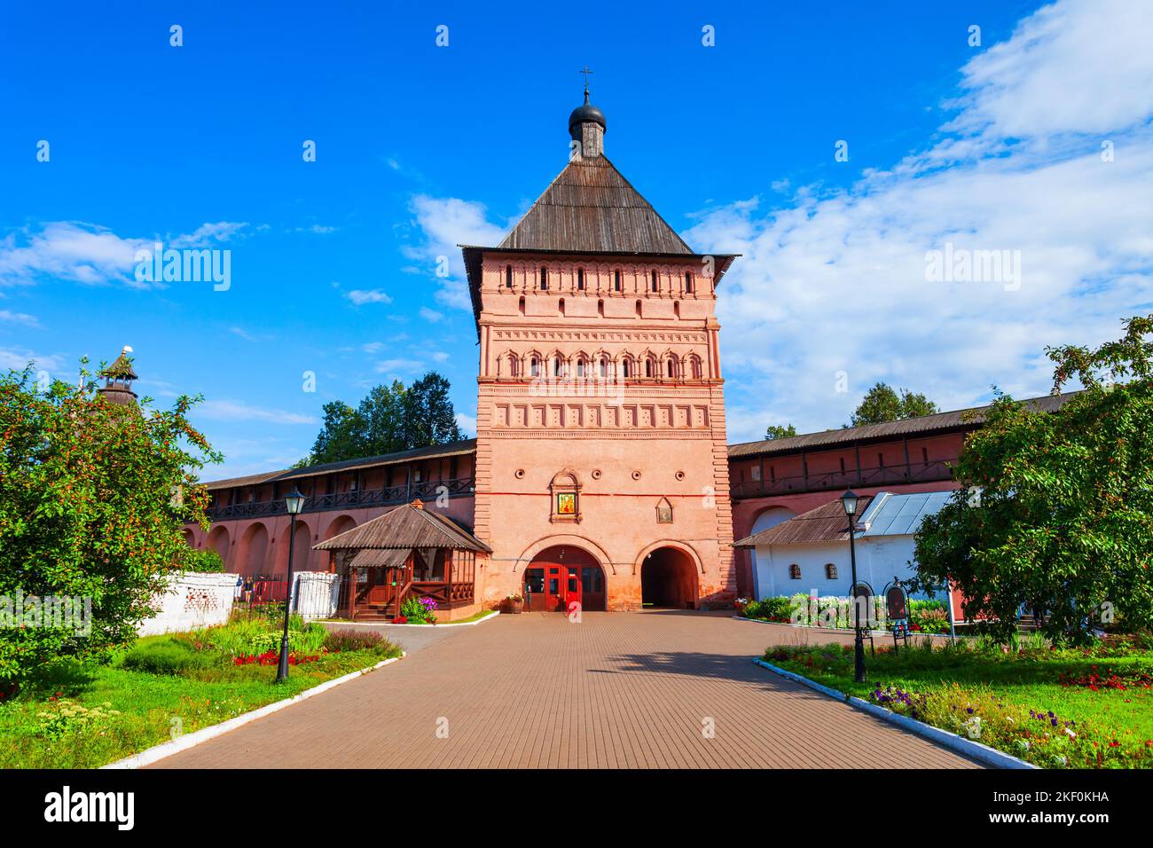 The fortification tower at the Saviour Monastery of St. Euthymius in ...