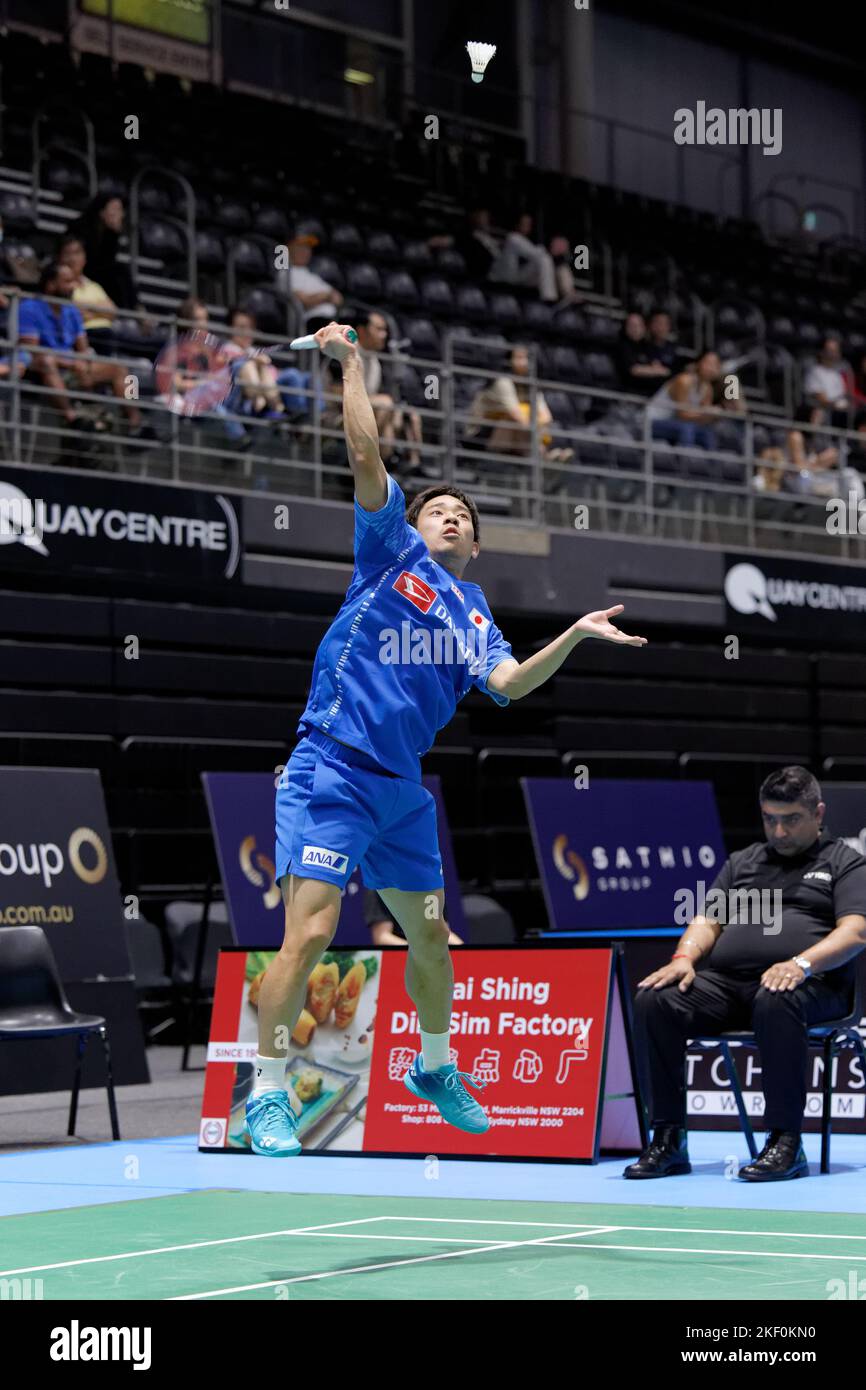 SYDNEY, AUSTRALIA - NOVEMBER 15: Hiroki Midorikawa of Japan in action ...