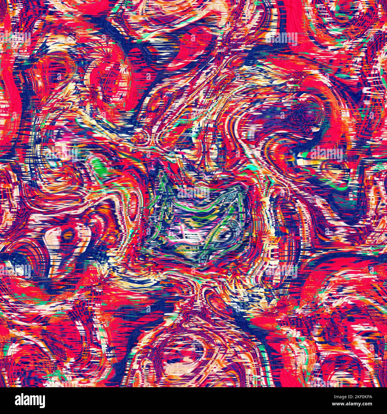 Vibrant pink distortion pattern. Bright colorful kitsch wallpaper for ...