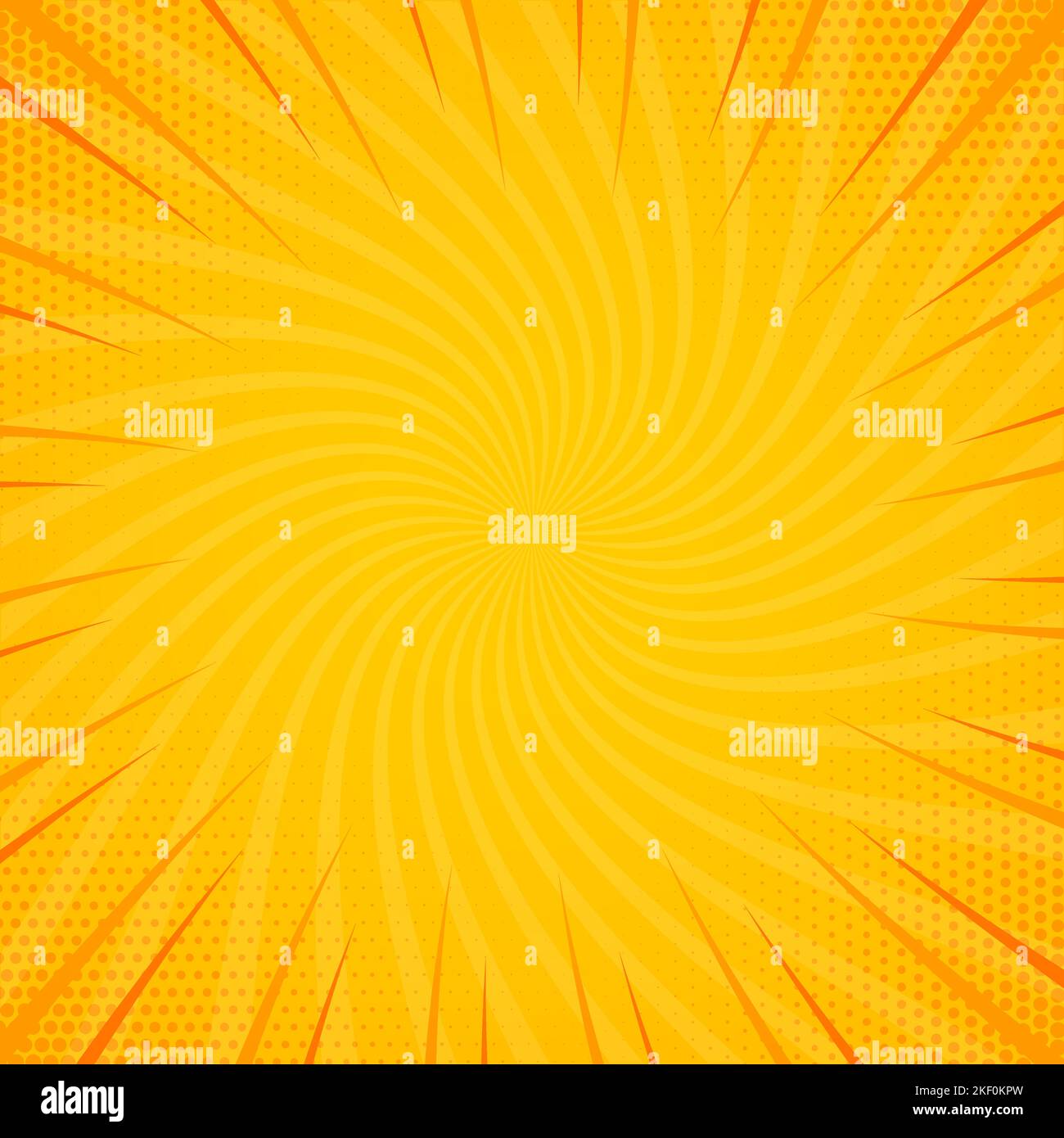 Yellow side hatch with halftone effect. Vintage pop art retro vector ...