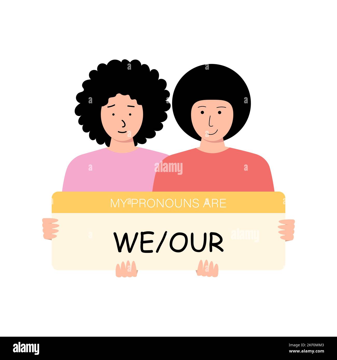 English Pronouns We And Our Girl And Boy With Signs For A Book English Pronouns We And Our Girl And Boy With Signs For A Book