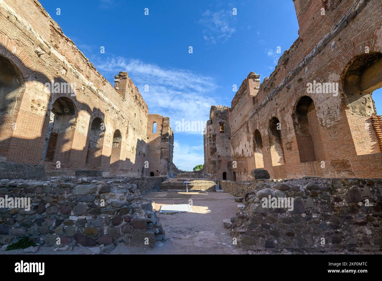 The Red Basilica ruins in Bergama, Turkey. Temple of the Egyptian Gods ...