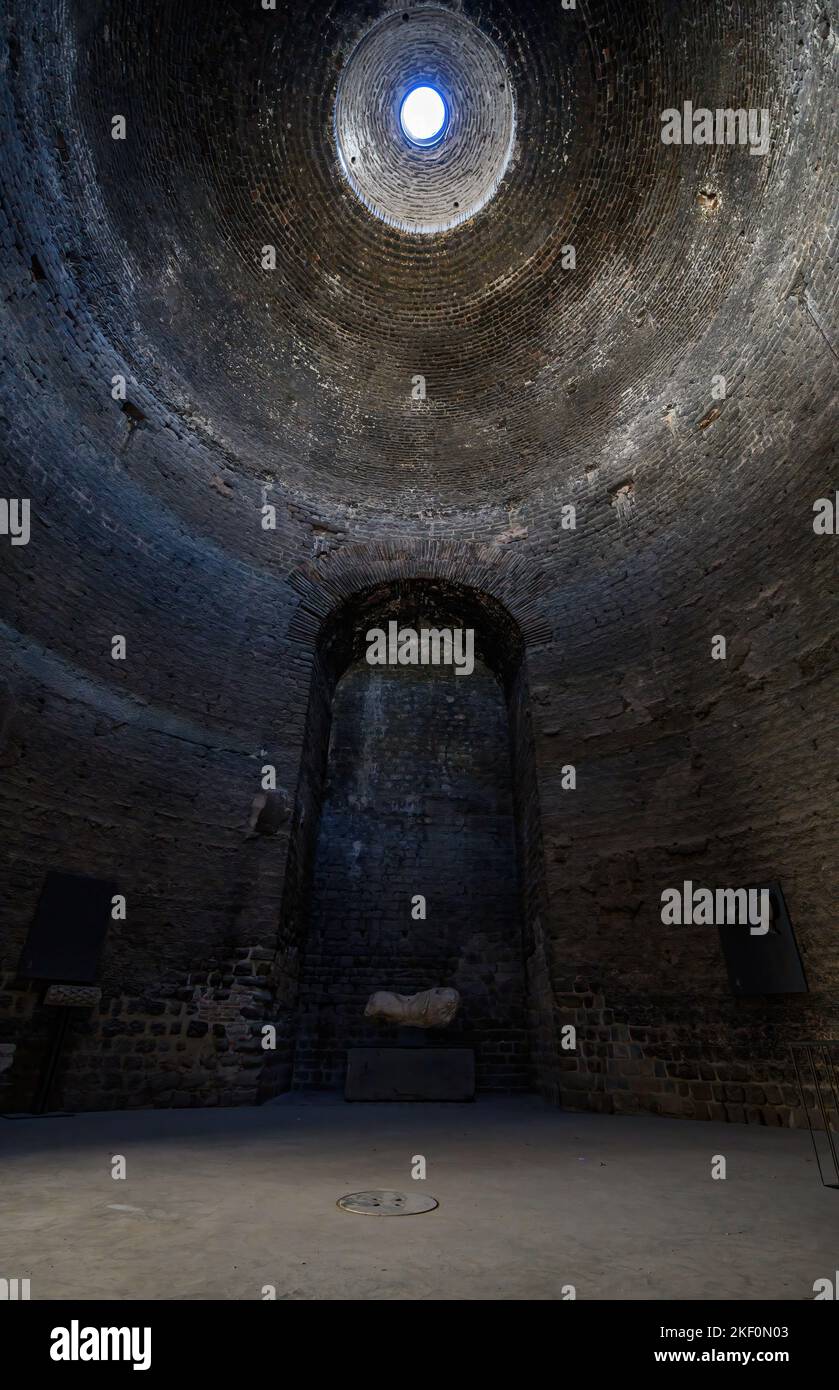 The Red Basilica ruins in Bergama, Turkey. Temple of the Egyptian Gods ...