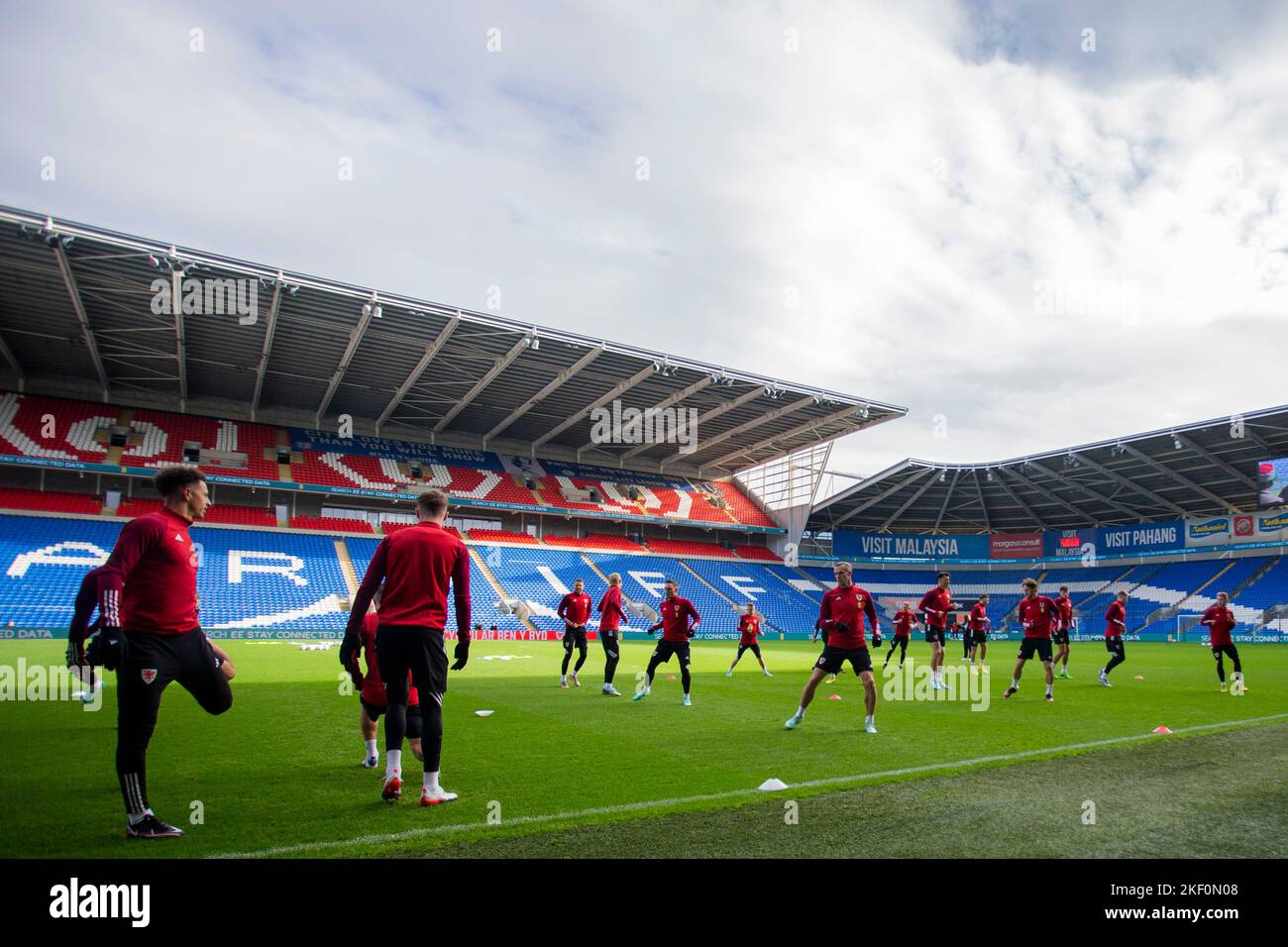 Cardiff, Wales, UK. 15th Nov, 2022. General view of Wales national team ...