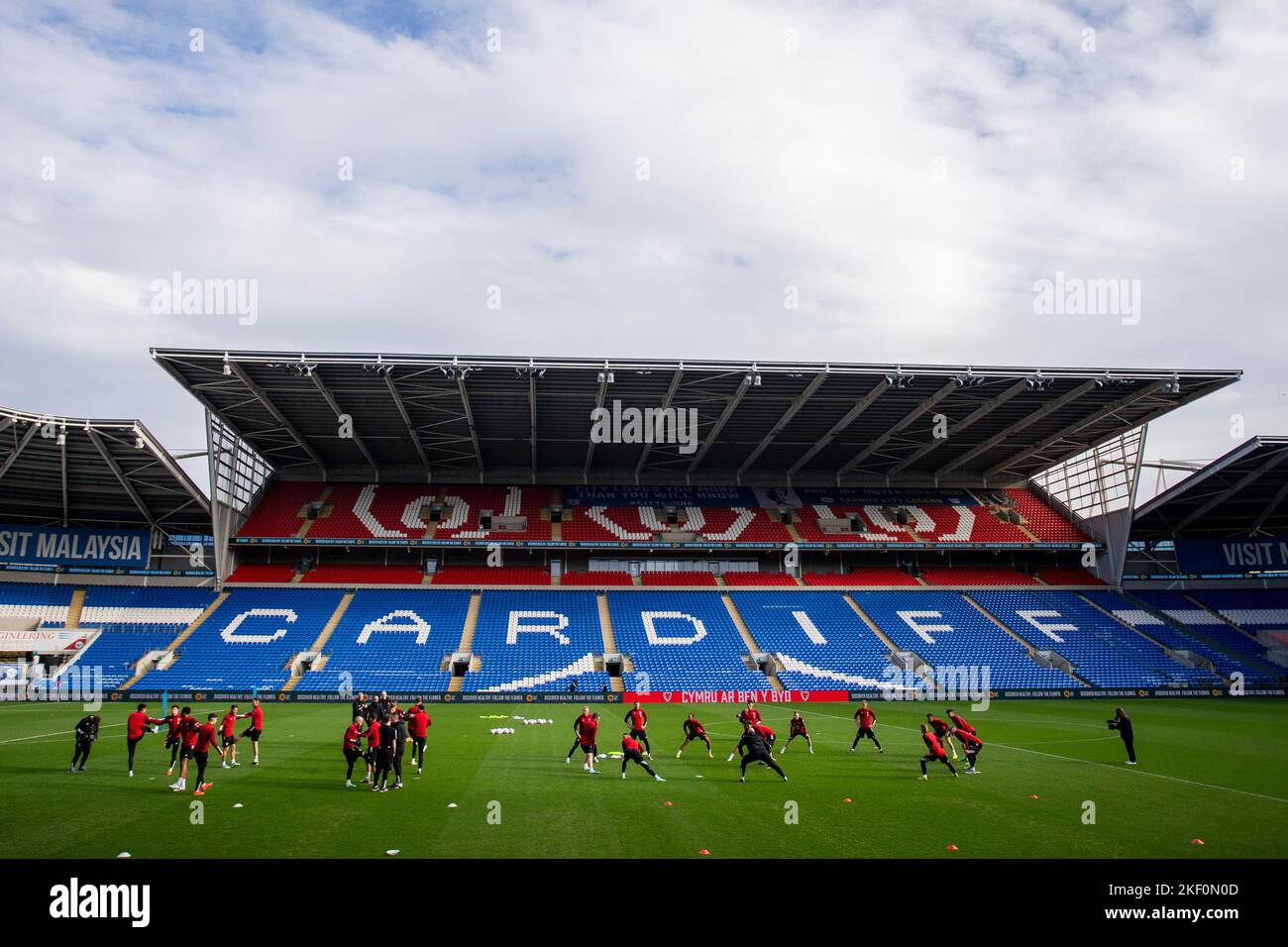 Cardiff, Wales, UK. 15th Nov, 2022. General view of Wales national team ...