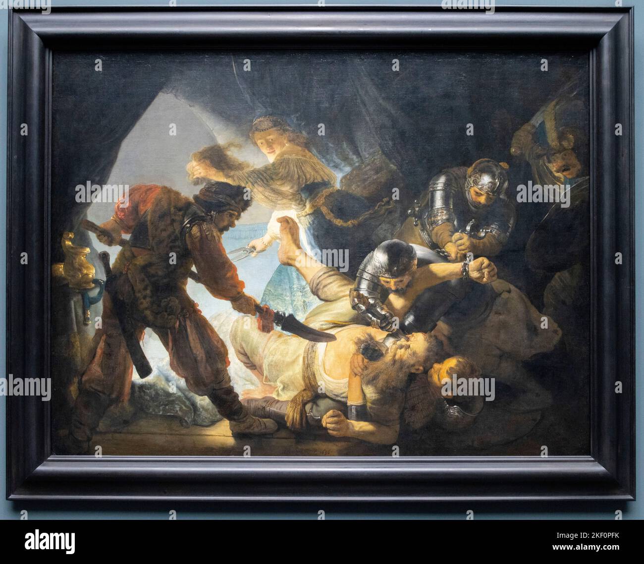oil painting by Rembrandt, The Blinding of Samson, 1636, Städel Museum ...