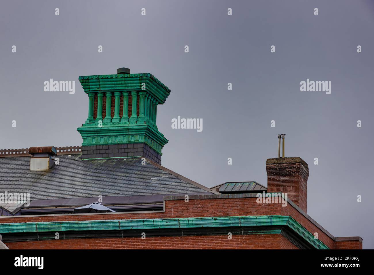 Architecture design of this roof top building where the chimney is ...