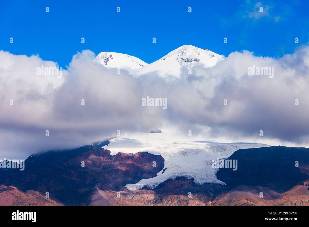 Mount Elbrus is the highest and most prominent mountain peak in Russia ...