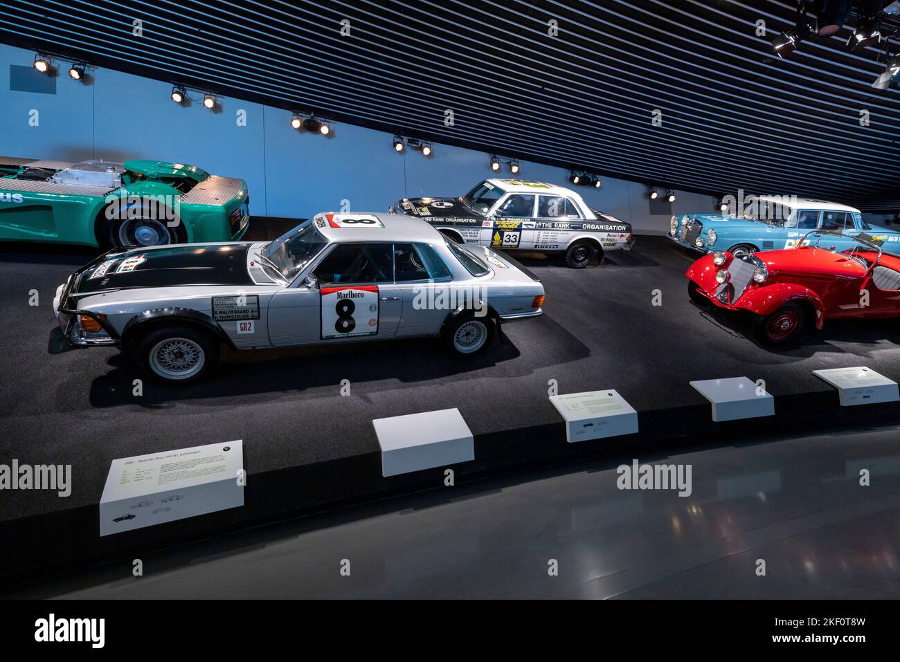 nacing cars, Mercedes Benz Museum, Stuttgart, Germany Stock Photo - Alamy