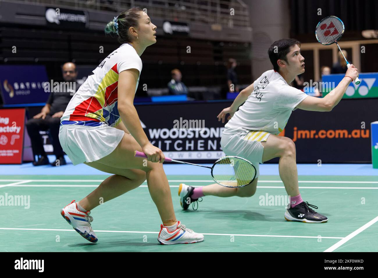 SYDNEY, AUSTRALIA - NOVEMBER 15: Gronya Somerville and Kenneth Choo of ...
