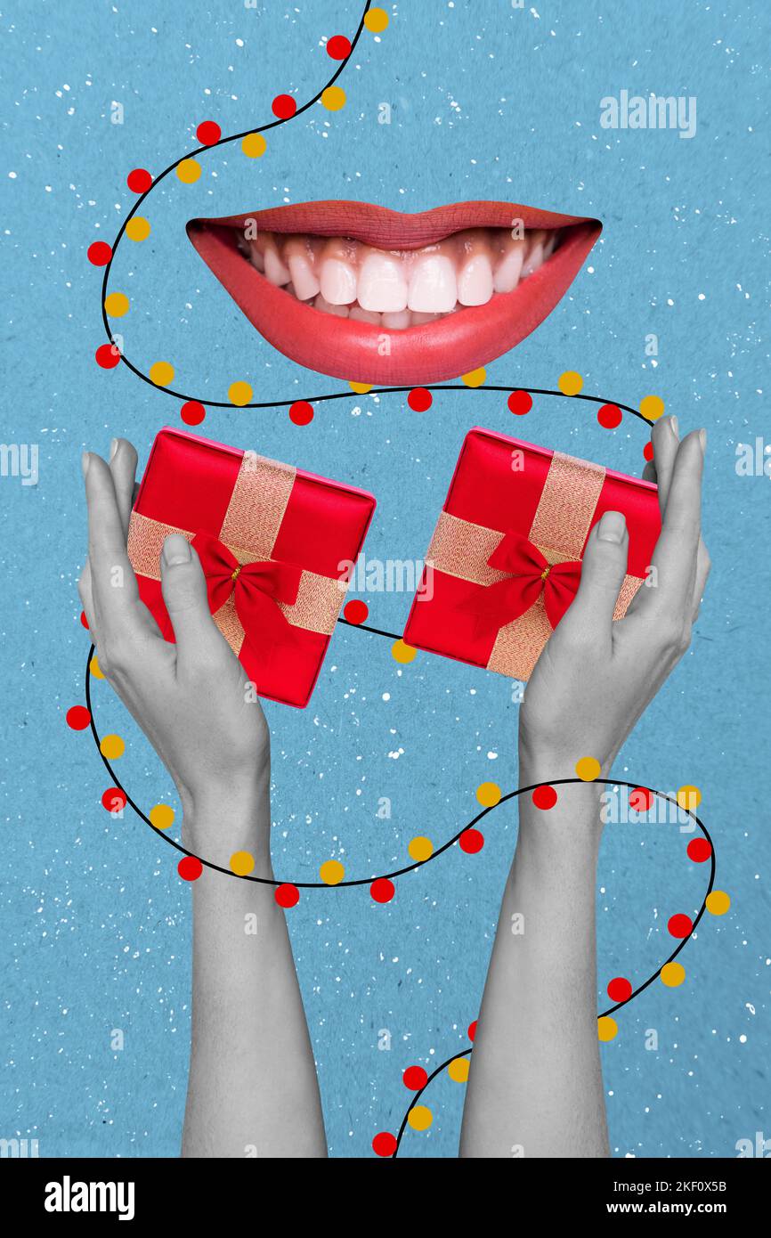 Photo artwork minimal picture of smiling mouth arms packing garland x ...