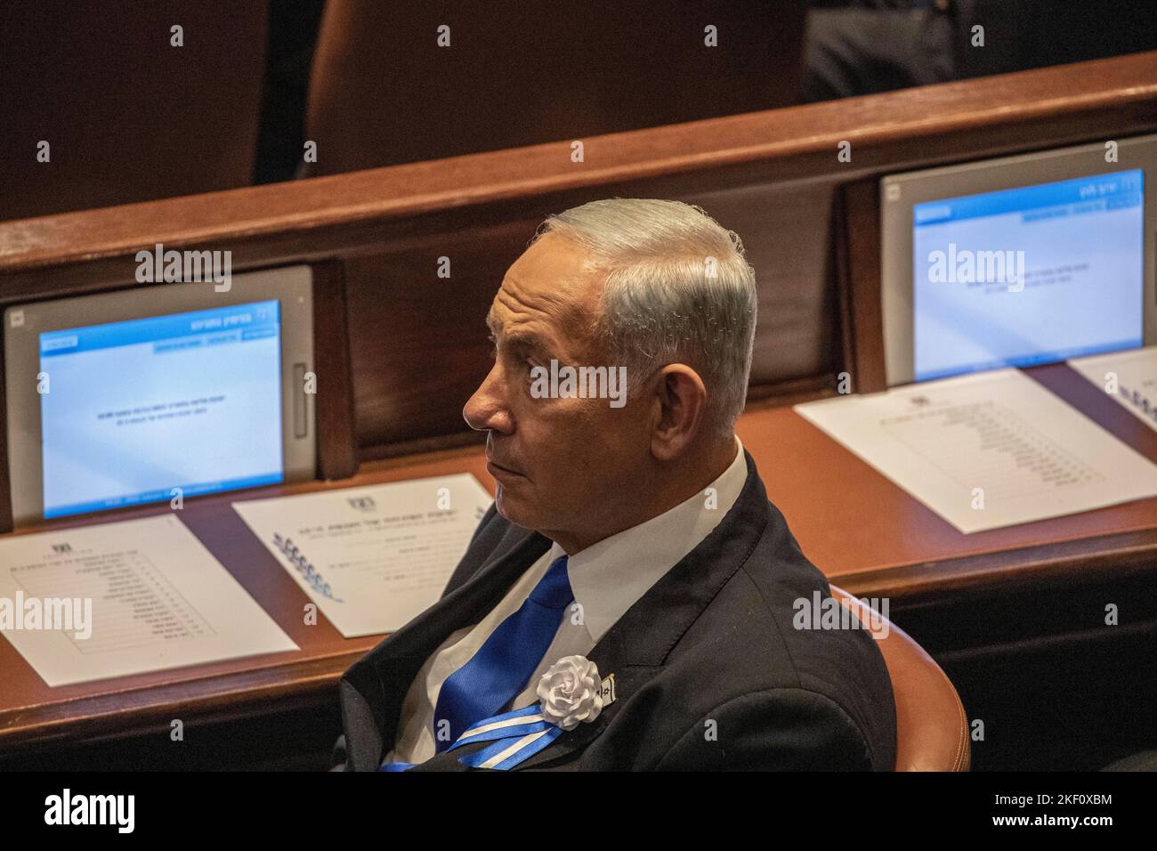 Jerusalem, Israel. 15th Nov, 2022. Likud leader and former Israeli ...