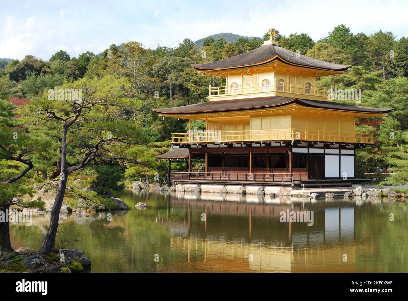 The famous golden pavilion in Kyoto, an iconic place to see Stock Photo ...